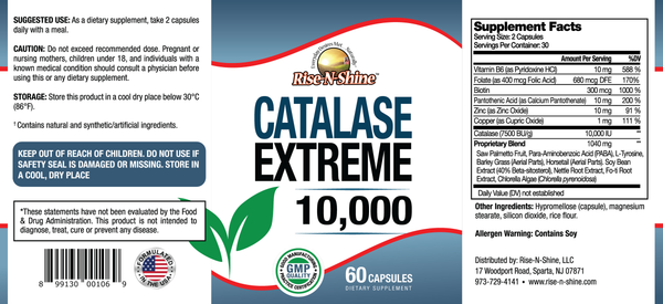 Catalase Extreme 10,000 by Rise-N-Shine - Rise-N-Shine LLC