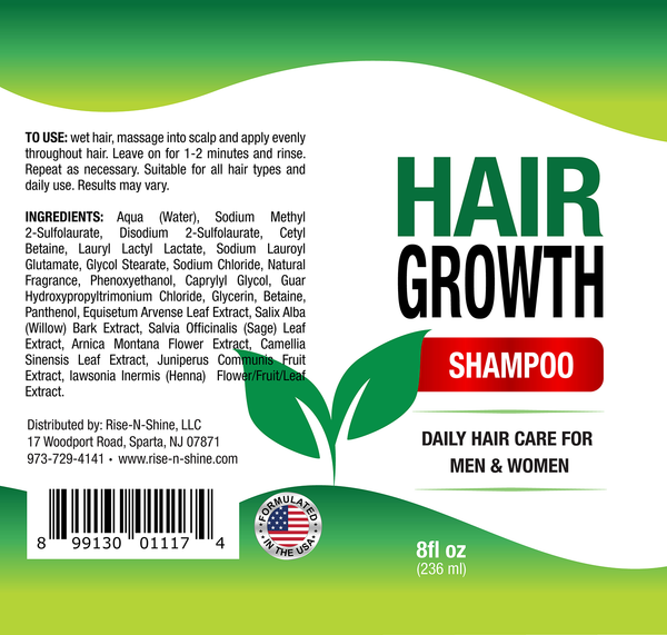 Hair Growth Shampoo - Rise-N-Shine LLC