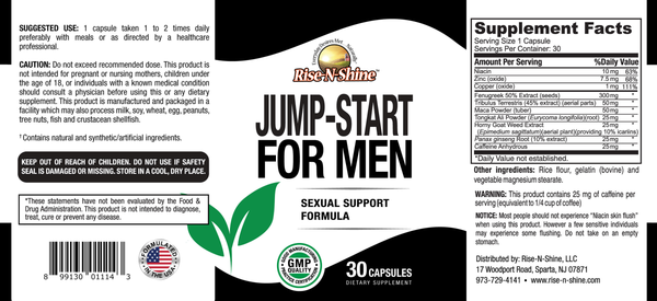 Jump Start for Men - Rise-N-Shine LLC