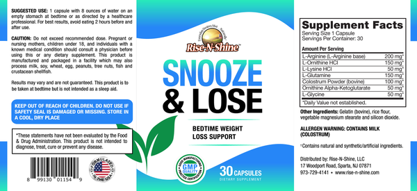Snooze & Lose - Rise-N-Shine LLC